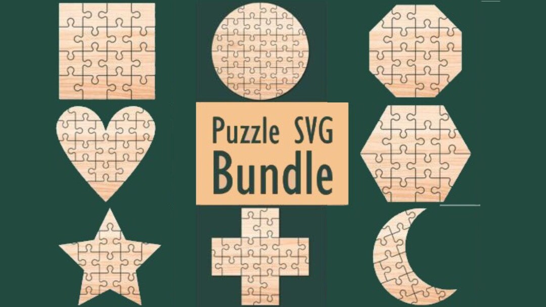 Puzzles SVG, Puzzles Laser Cut, Puzzle Templates, Svg, Dxf, Ai and Dwg ...