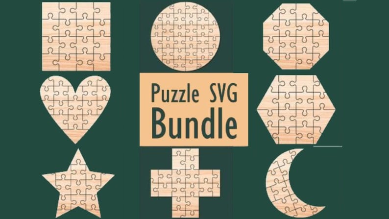 Puzzles SVG, Puzzles Laser Cut, Puzzle Templates, Svg, Dxf, Ai and Dwg ...