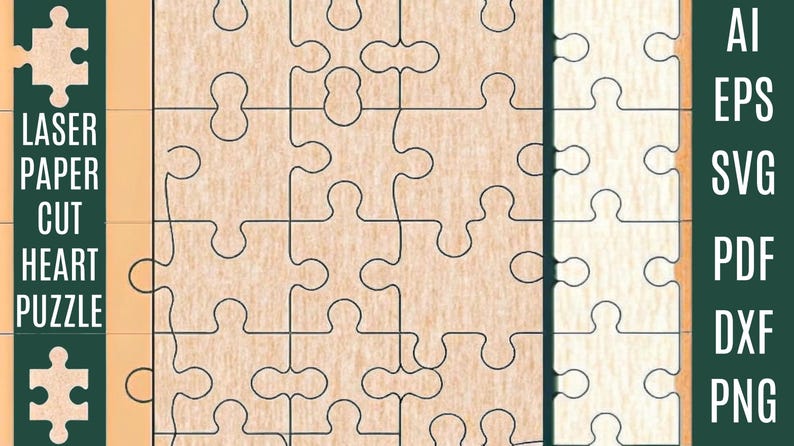 Puzzles SVG, Puzzles Laser Cut, Puzzle Templates, Svg, Dxf, Ai and Dwg ...