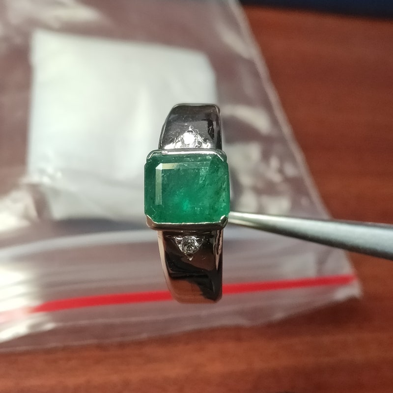 Men Emerald Ring - Etsy