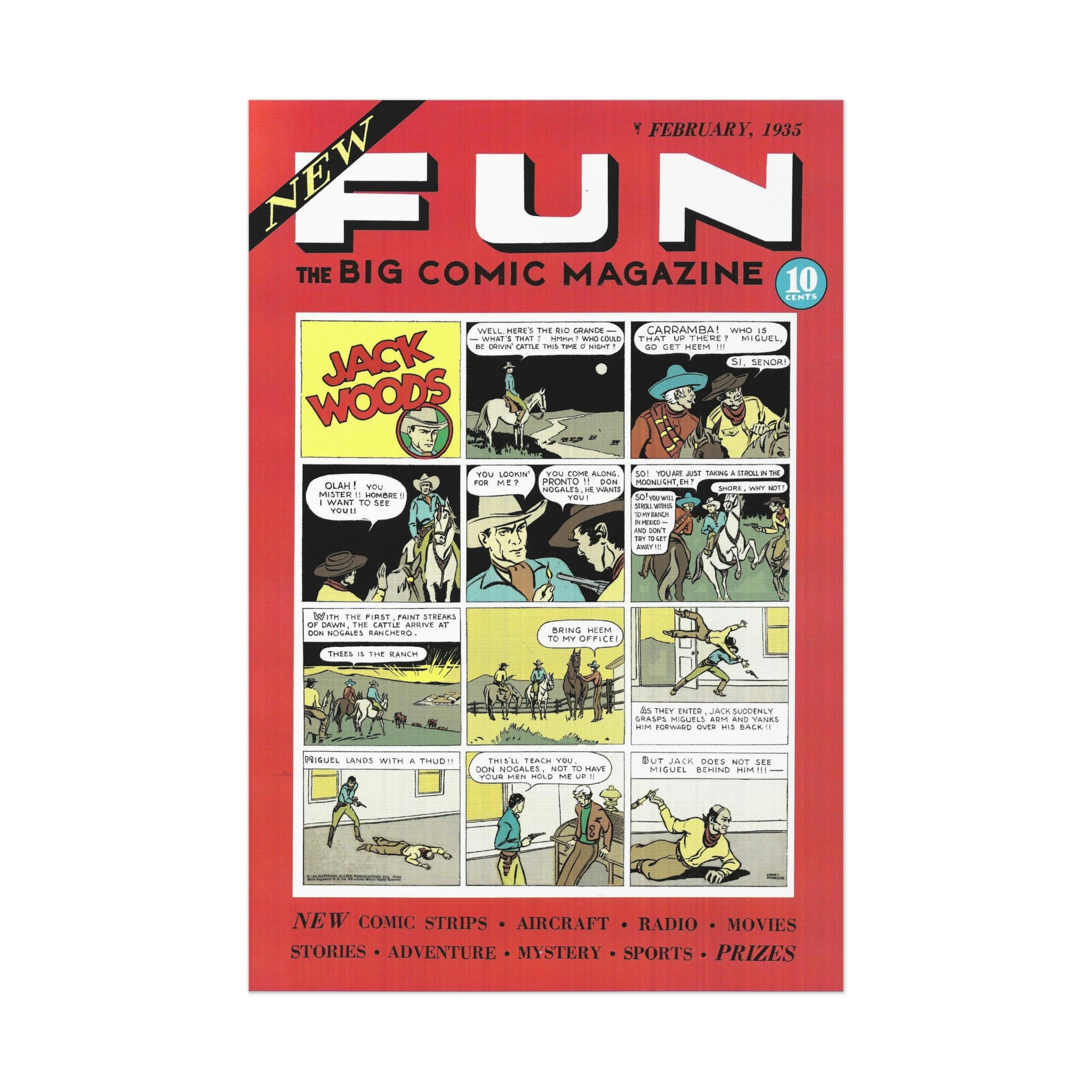 Vintage Fun Comics Magazine Print Posters - Etsy