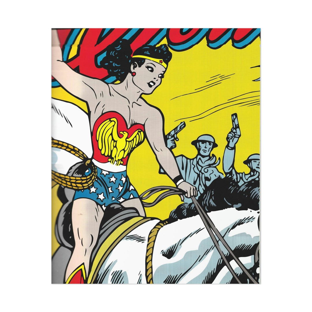 Vintage DC Comics Wonder Woman Print Posters - Etsy