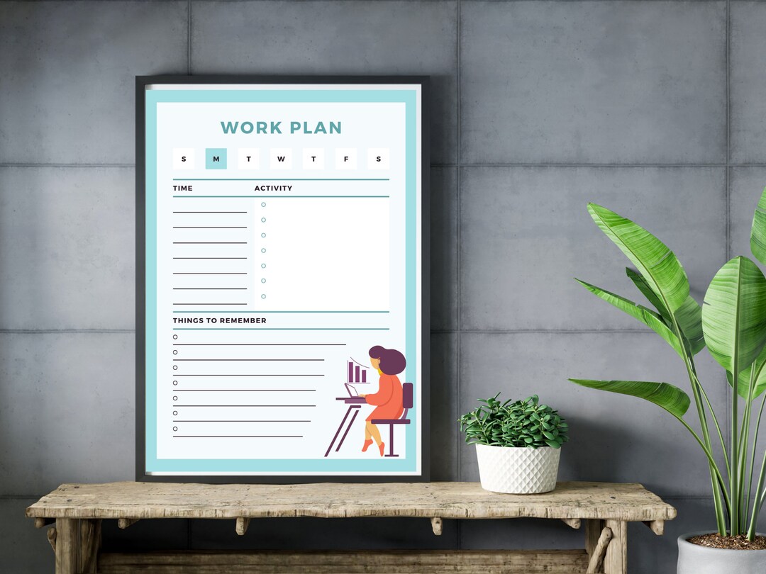 Premium Work Plan Booklet, Weekly Progress, Goal Setting. - Etsy