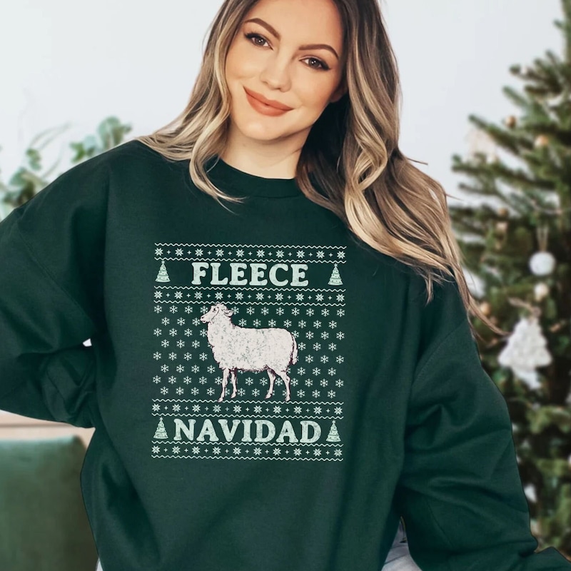 Fleece Navidad Sweater - Etsy UK