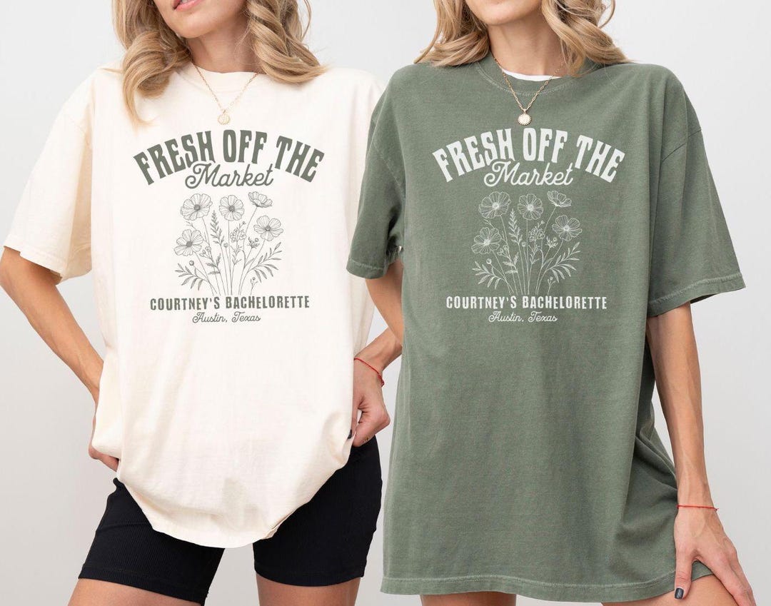 Fresh off the Market Bachelorette Party Shirts,floral Bachelorette ...