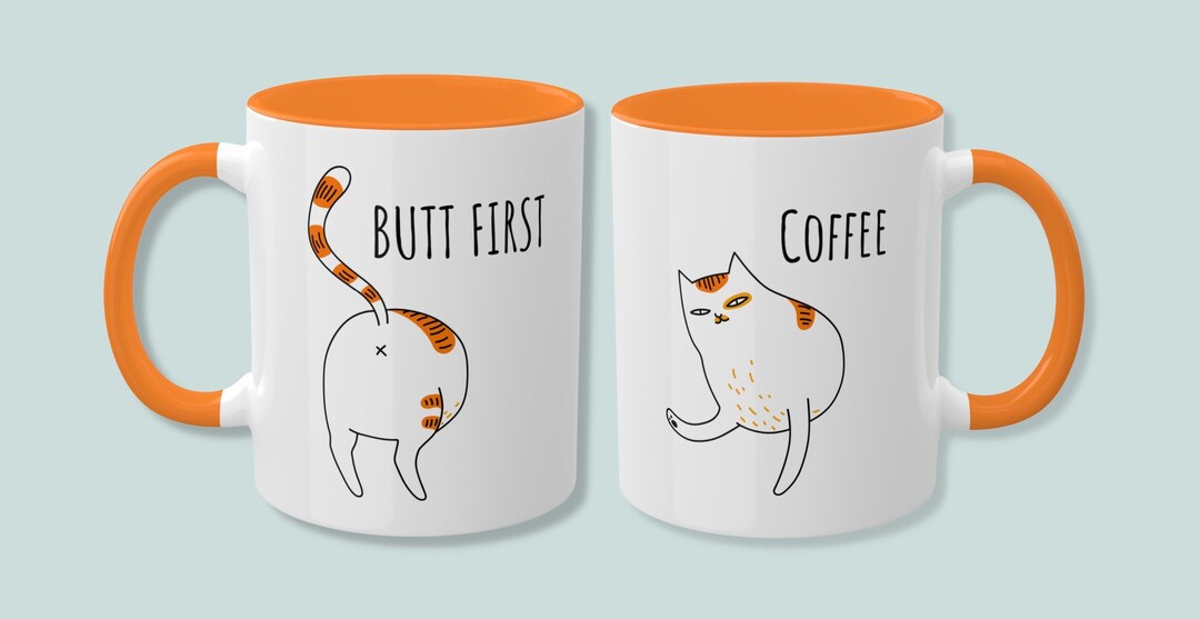 Funny Cat Butt Mug, Cat Lover Mug, Mothers Day Gift, Birthday Gift ...