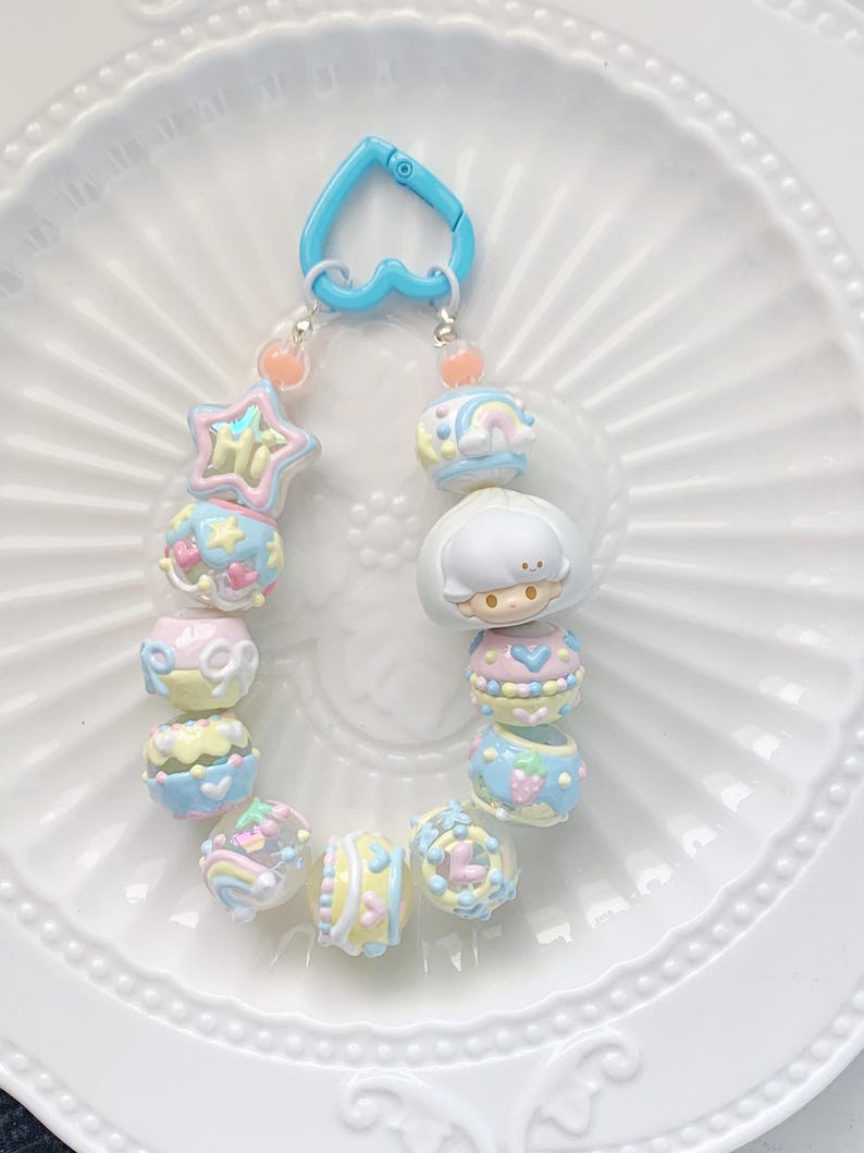 Authentic Popmart Characters,kawaii Hand-painte Phone Charm,keychain ...