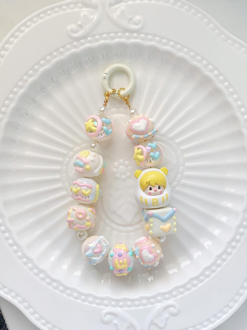 Authentic Popmart Characters,kawaii Hand-painte Phone Charm,keychain ...