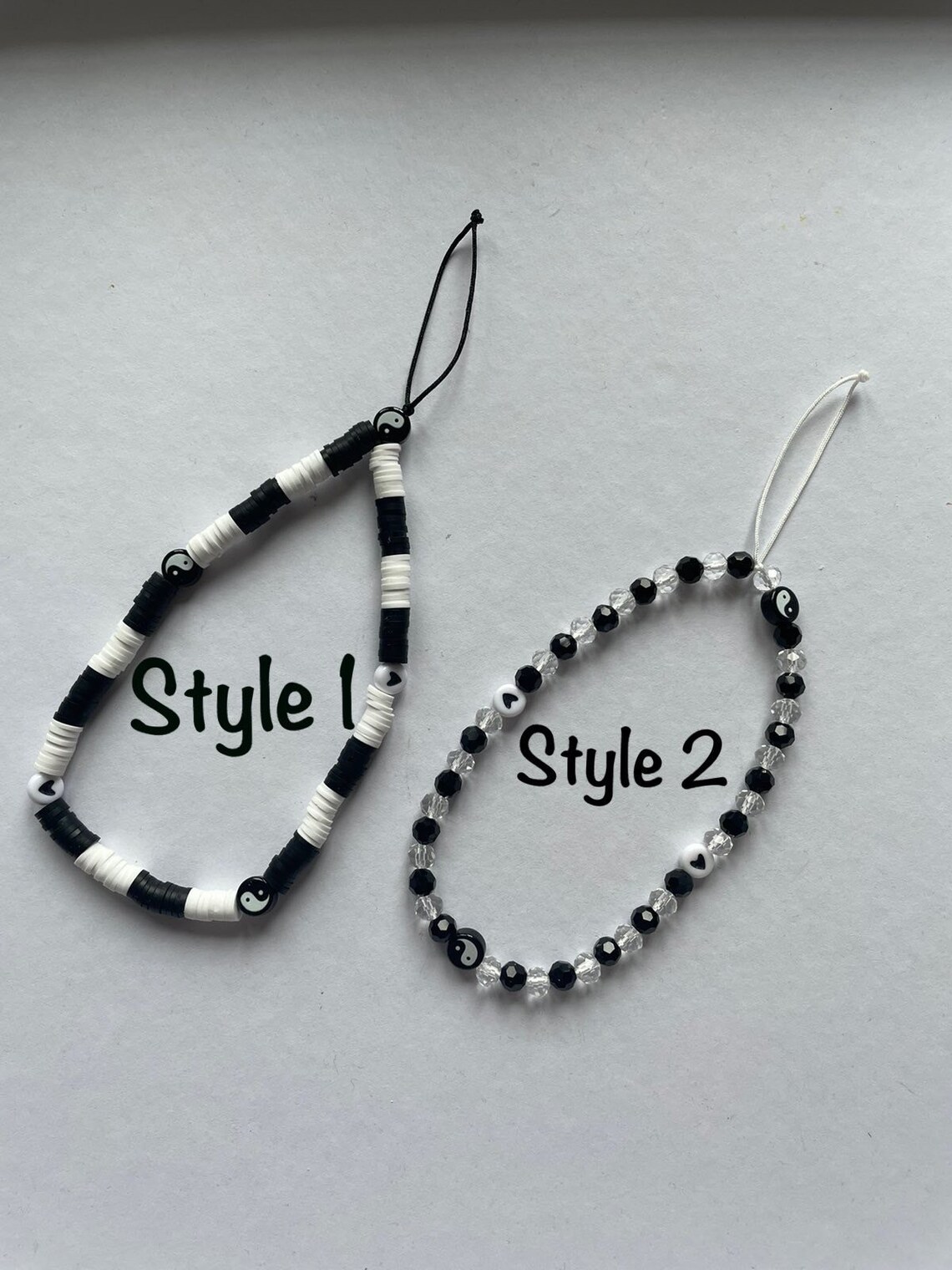 Yin-yang Symbol Handmade Phone Charm. Phone Accessories. - Etsy