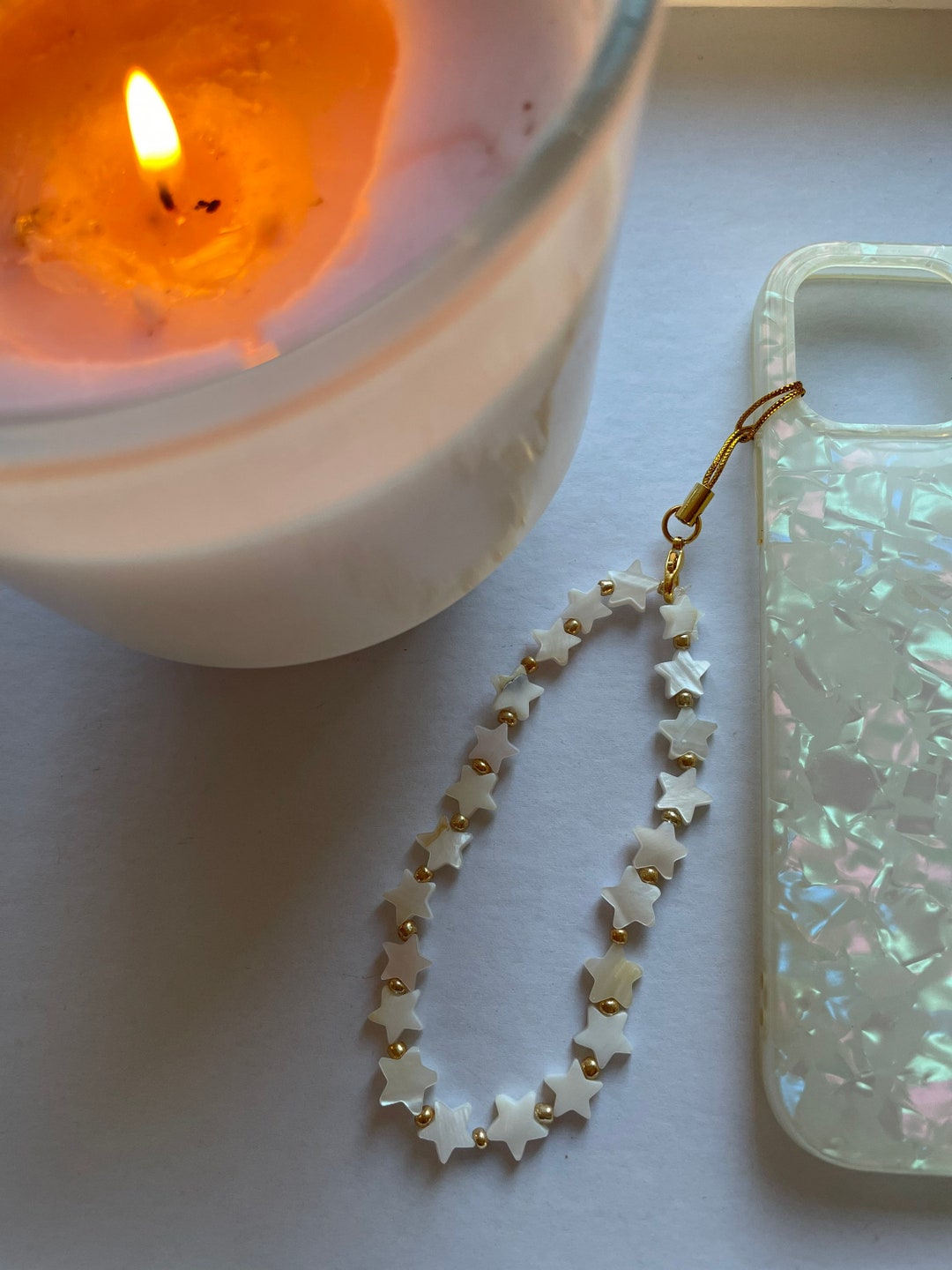 Real Mother of Pearl Phone Charm. Phone Accessories, Mother of Pearl ...