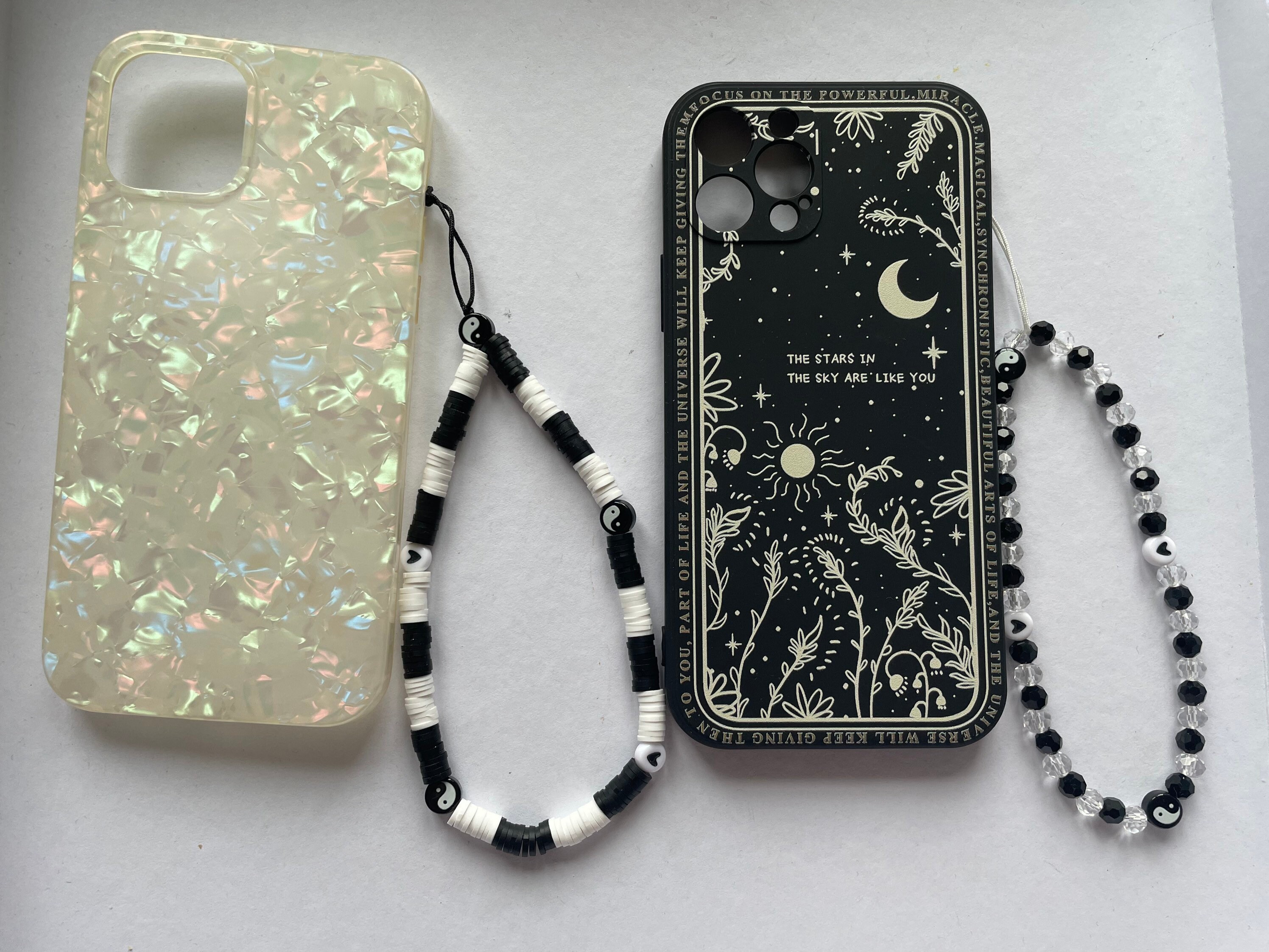 Yin-yang Symbol Handmade Phone Charm. Phone Accessories. - Etsy