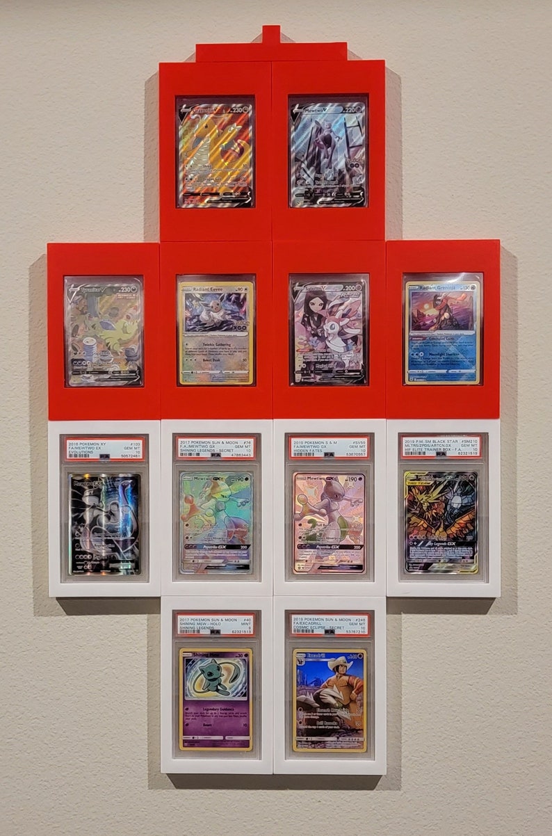 Trading Card Display Custom, Modular, Graded PSA CGC, Toploaders - Etsy