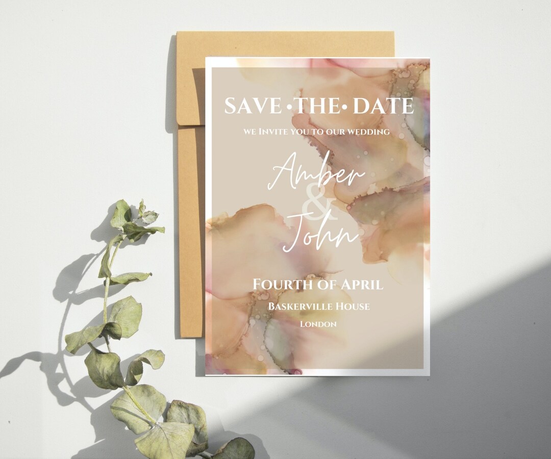 Wedding Invitation Beige Invitation Template Nude Invitation Download ...