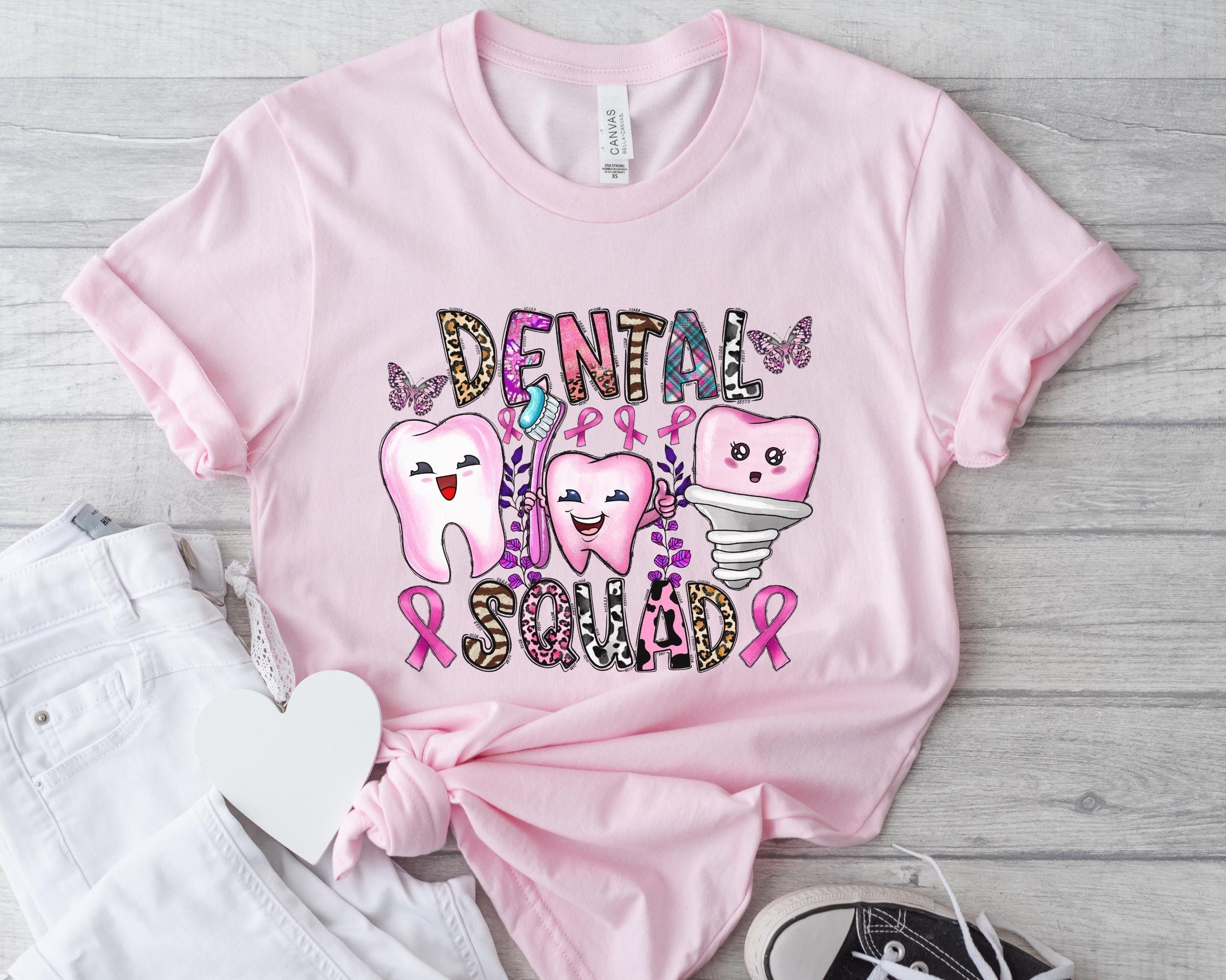 In October We Wear Pink Dental Squad Shirt, Gift for Dentist, Dental ...