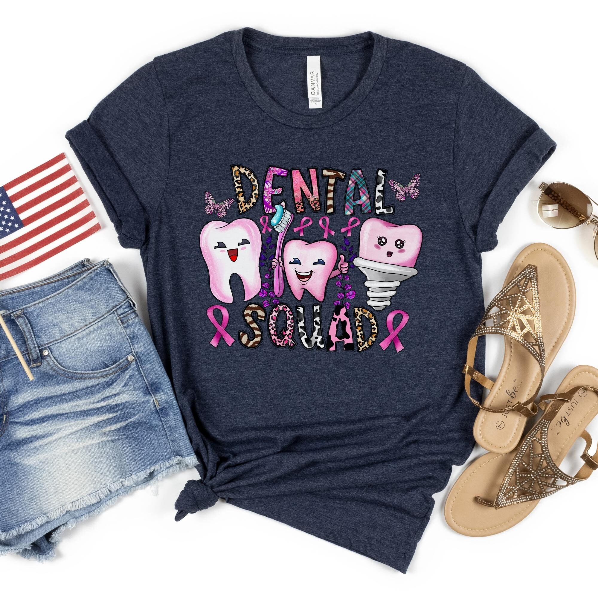 In October We Wear Pink Dental Squad Shirt, Gift for Dentist, Dental ...