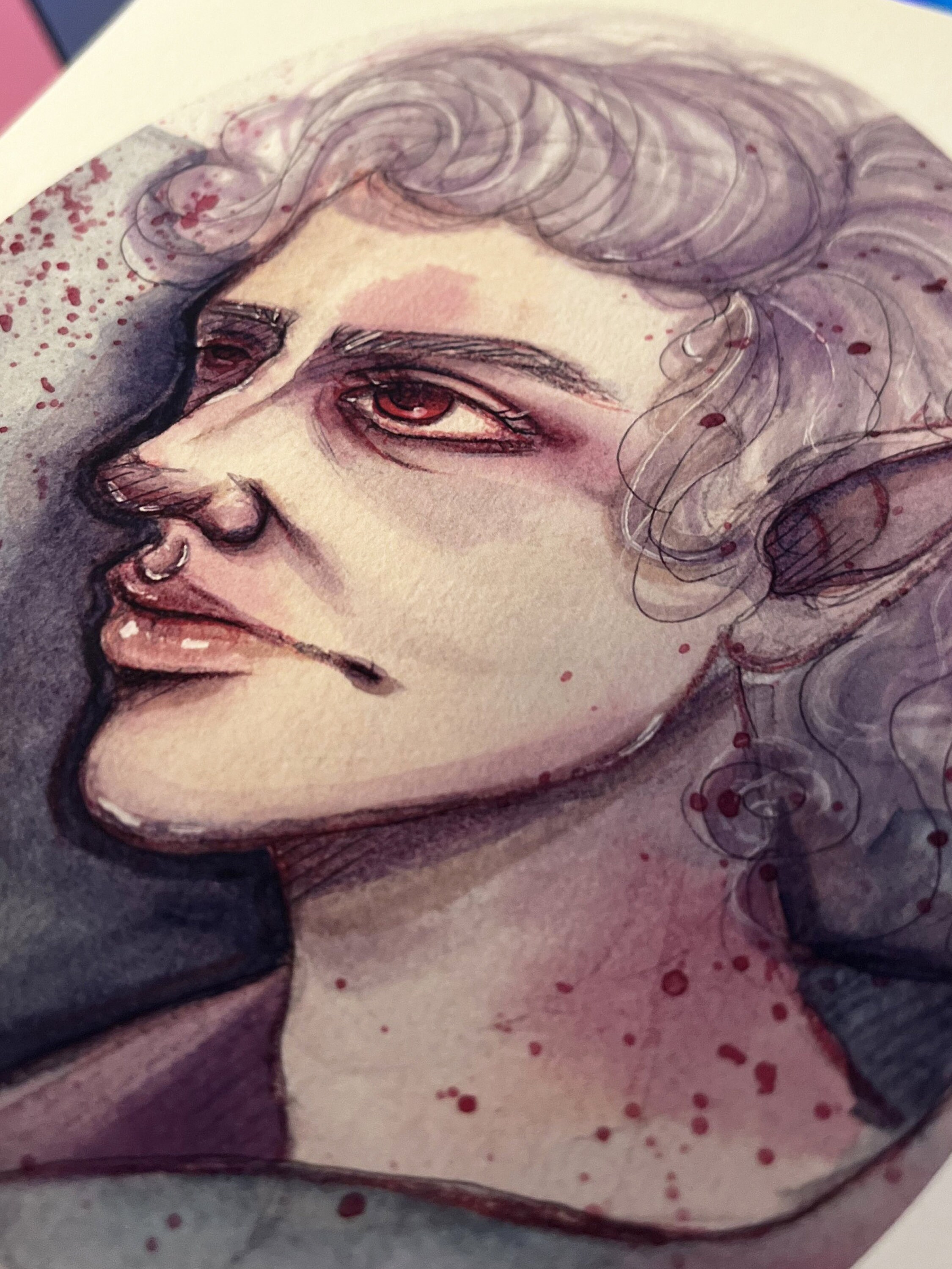 Astarion Baldur's Gate 3 - Art Print - Watercolor Illustration - Etsy