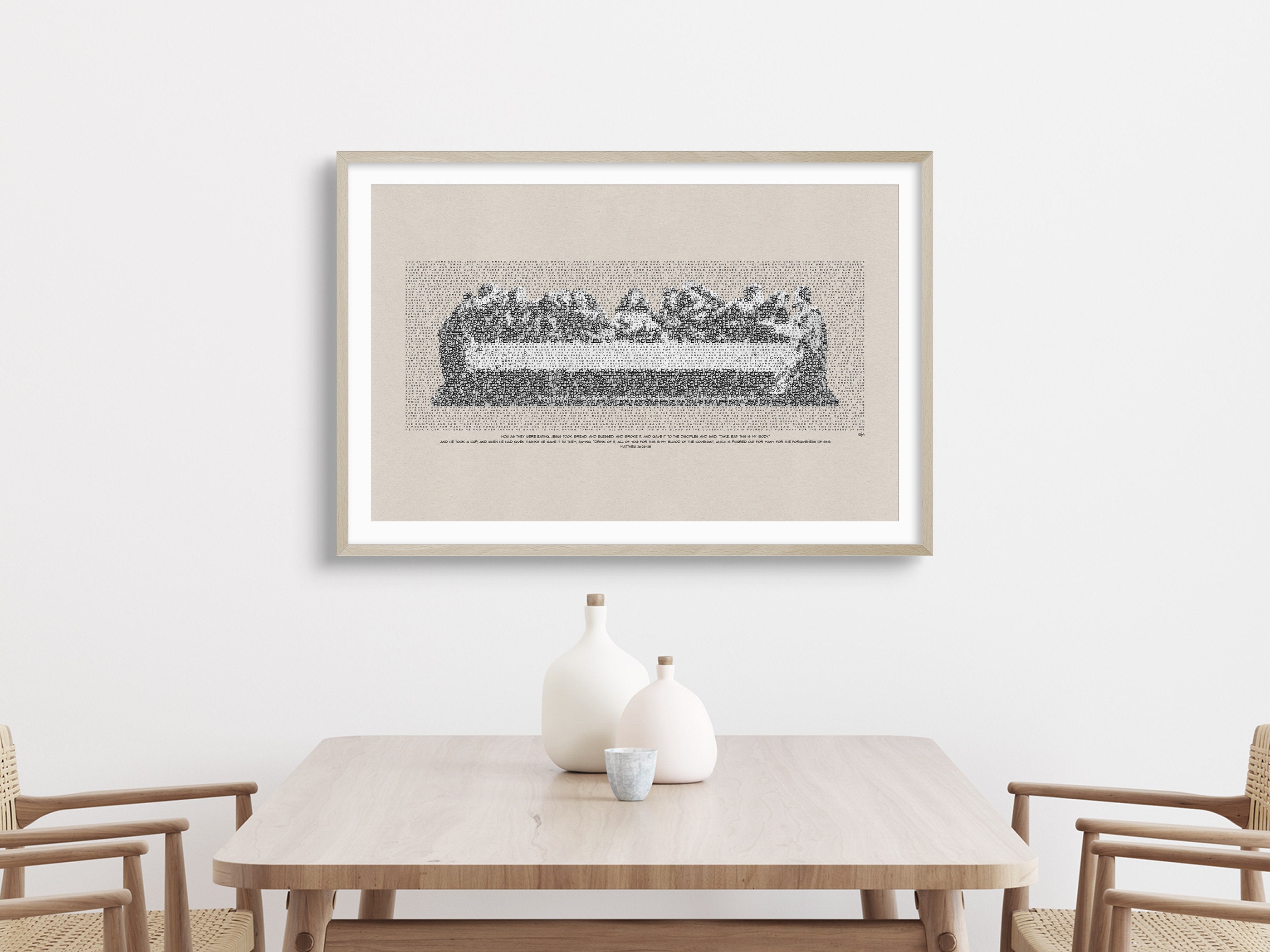 The Last Supper - Word Art From Bible Verses - Matthew 26 | SAND ...