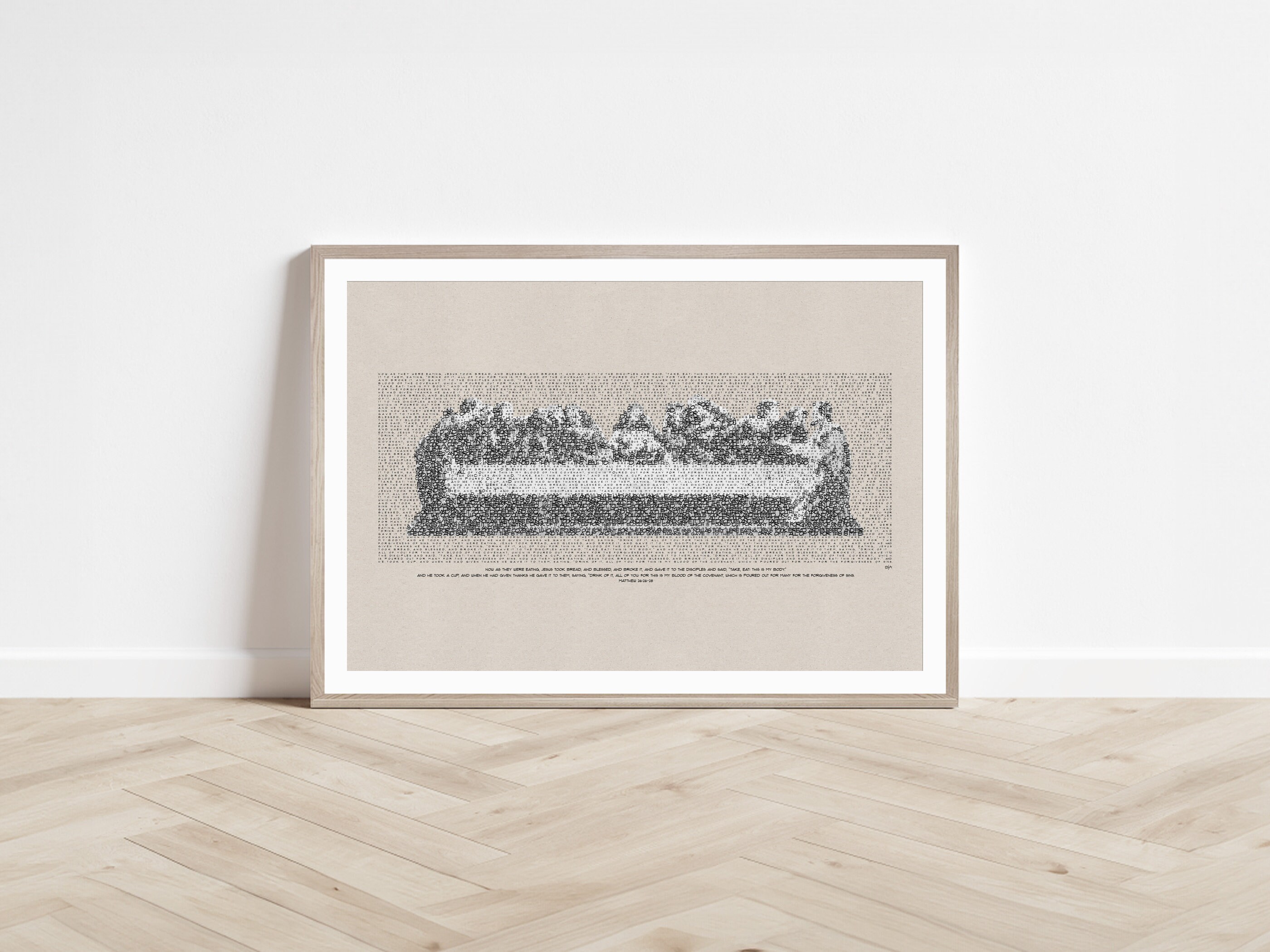 The Last Supper - Word Art From Bible Verses - Matthew 26 | SAND ...