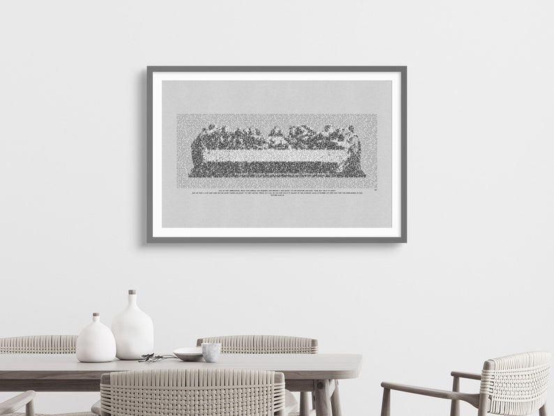 The Last Supper - Text Art From Bible Verses - Matthew 26 | GREY ...
