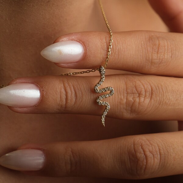 Snake Necklace - Etsy