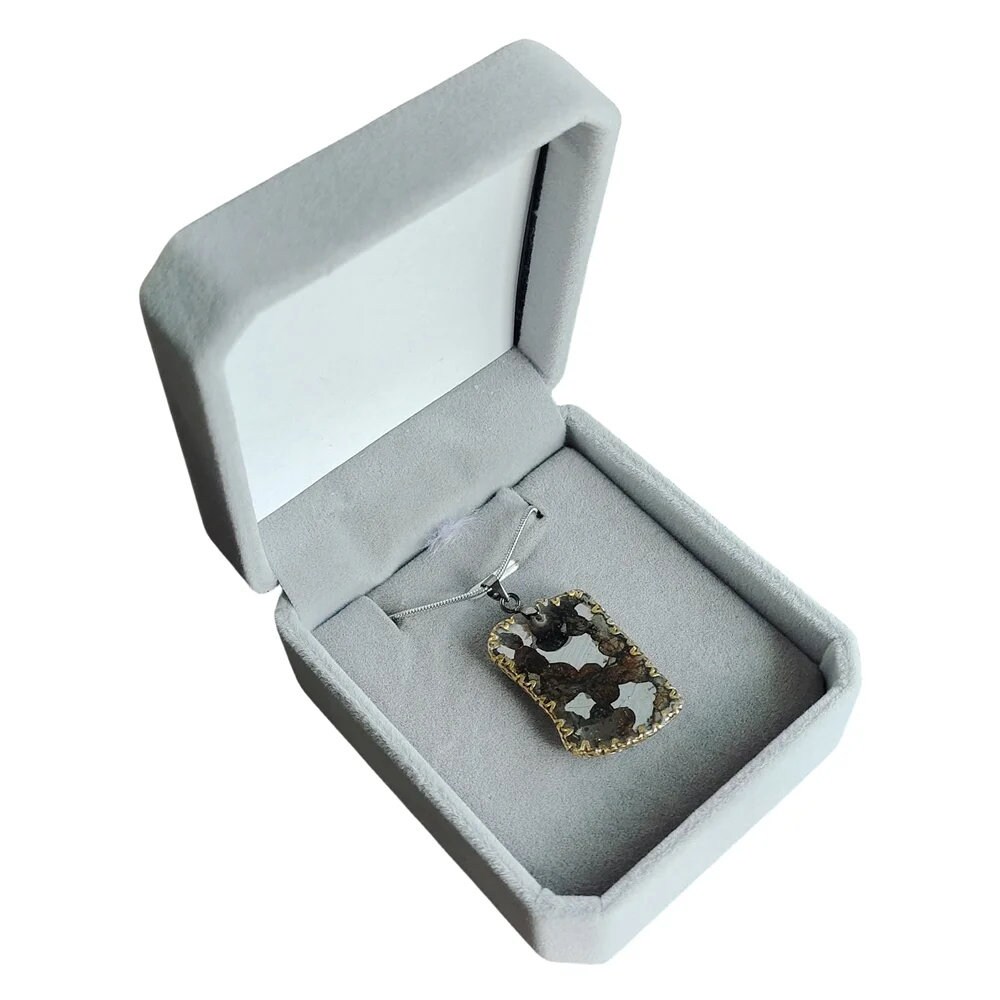 Meteorite Pendant Brenham Meteorite Necklace TB262 - Etsy