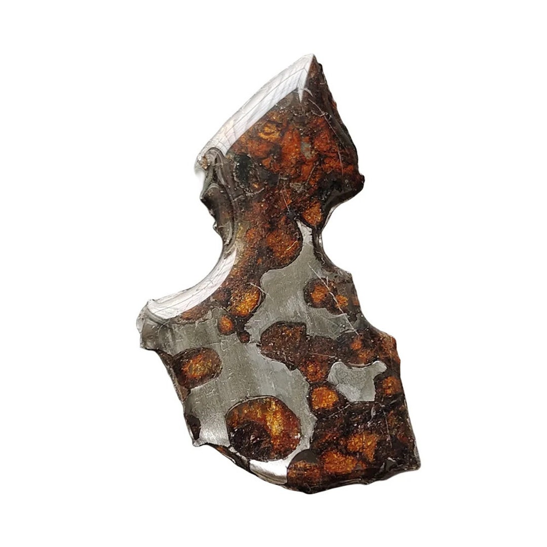 3.5g Sericho Pallastie Meteorite Slice Olivine Natural Meteorite ...