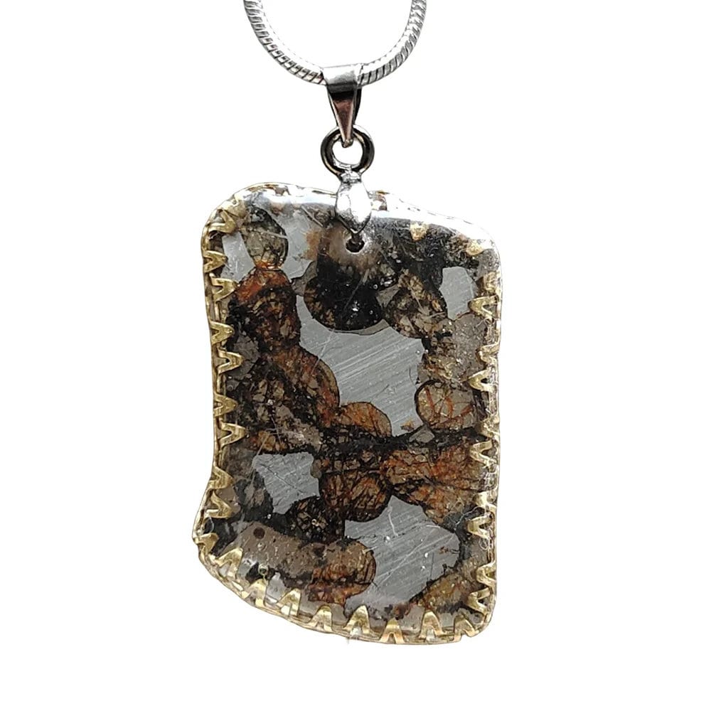 Meteorite Pendant Brenham Meteorite Necklace TB262 - Etsy
