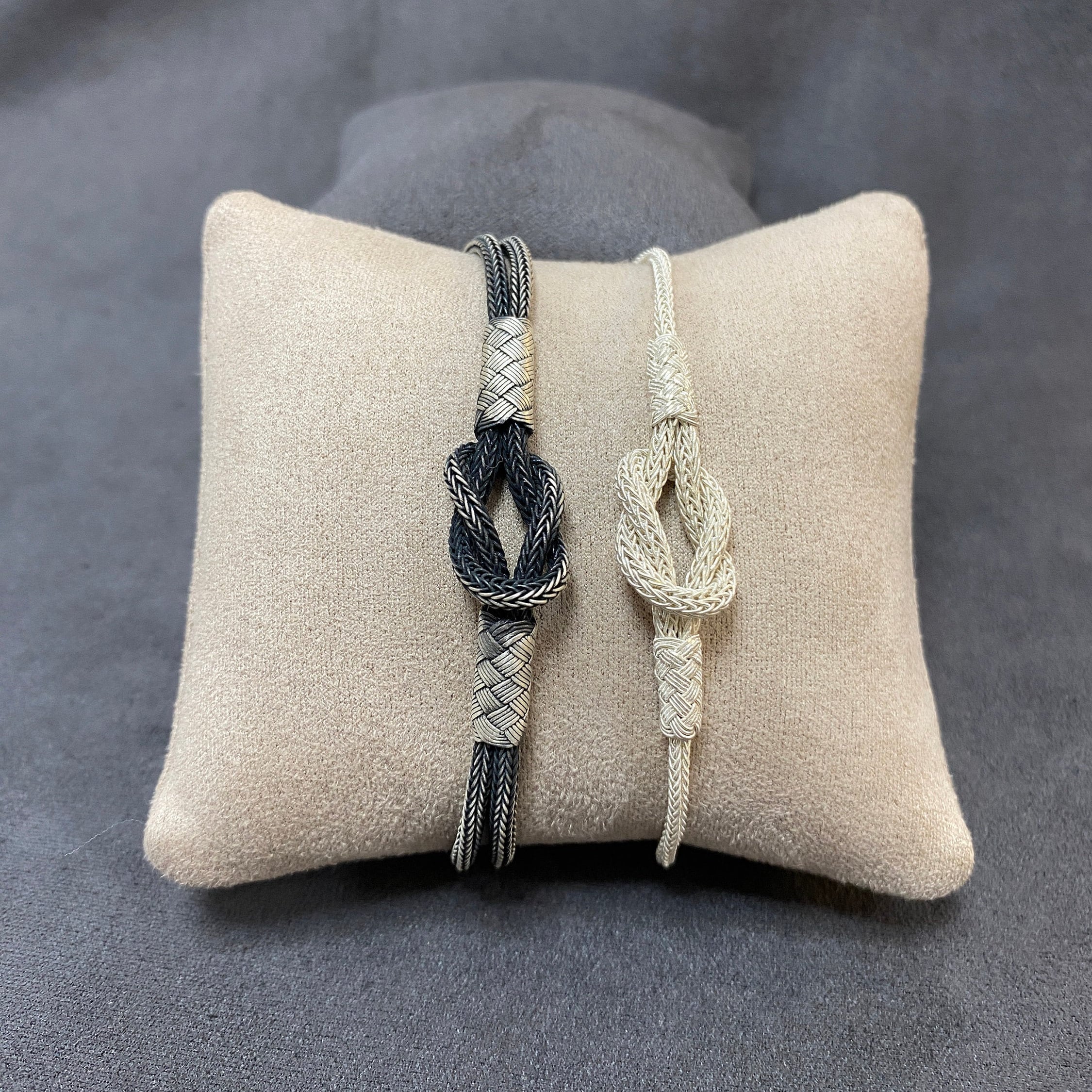 Couples Bracelet Silver Love Knot Bracelet Kazaziye Lovers - Etsy