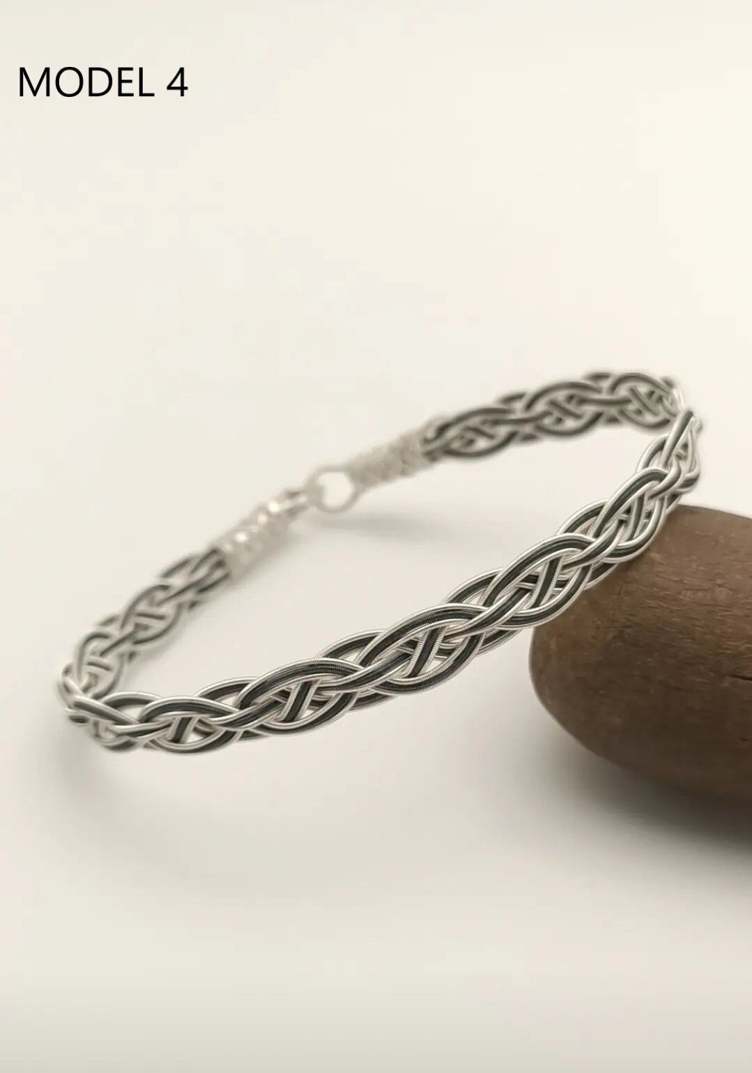Twisted Silver Bracelet Silver Braided Bracelet Woven - Etsy