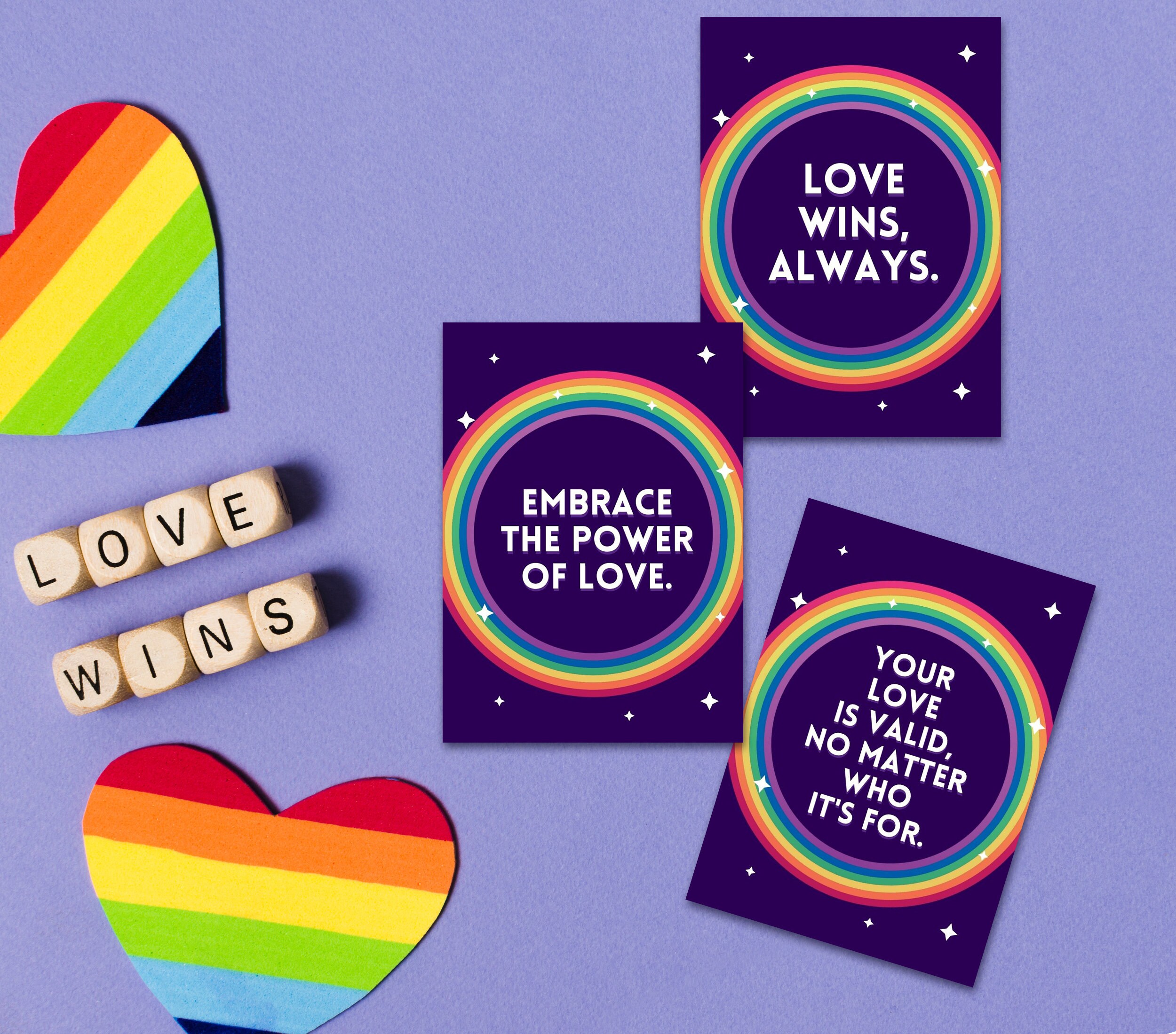 LGBTQ Affirmation Digital Cards, Rainbow Pride Empowerment, Inclusivity ...