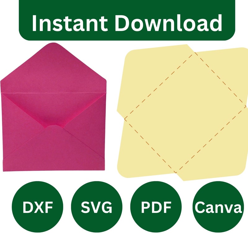 Cricut Square Envelope Liner Template - Etsy