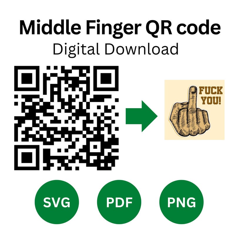 Finger Qr Code - Etsy