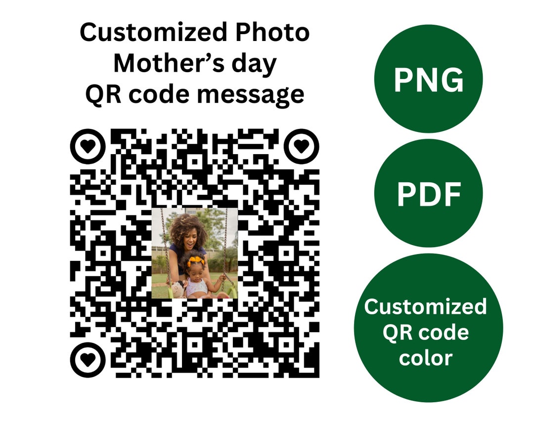 Customized Mother's Day QR Code Message With Photo | Customize QR ...