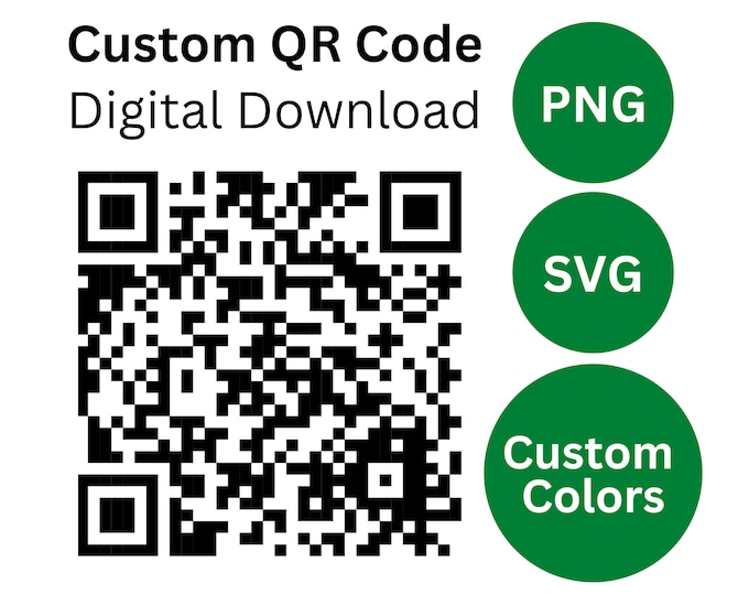 Custom QR Code Small Business Digital QR Code Custom Generated QR Code ...