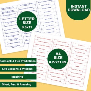 Printable Fortune Cookie Messages: 324 Fun DIY Fortunes (instant ...