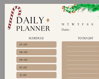 Christmas Weekly Planner PDF - Etsy
