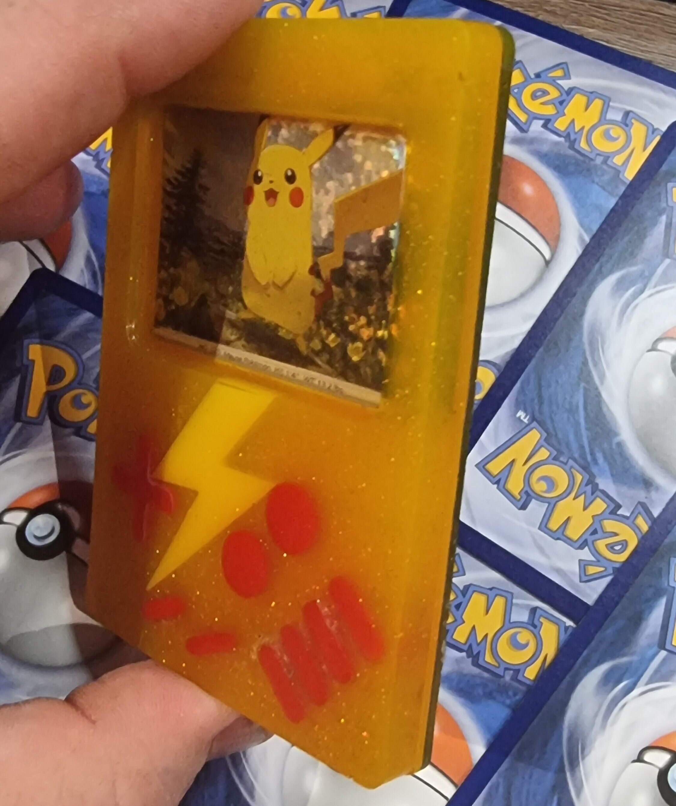 Pokemon Card in Gameboy Style Display Pokemon Resin - Etsy