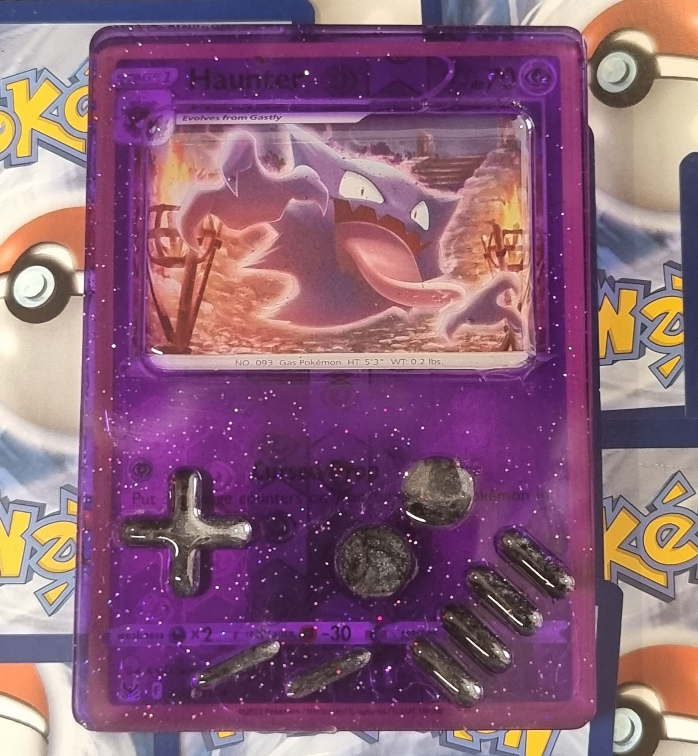 Pokemon Card in Gameboy Style Display Pokemon Resin Display Game ...