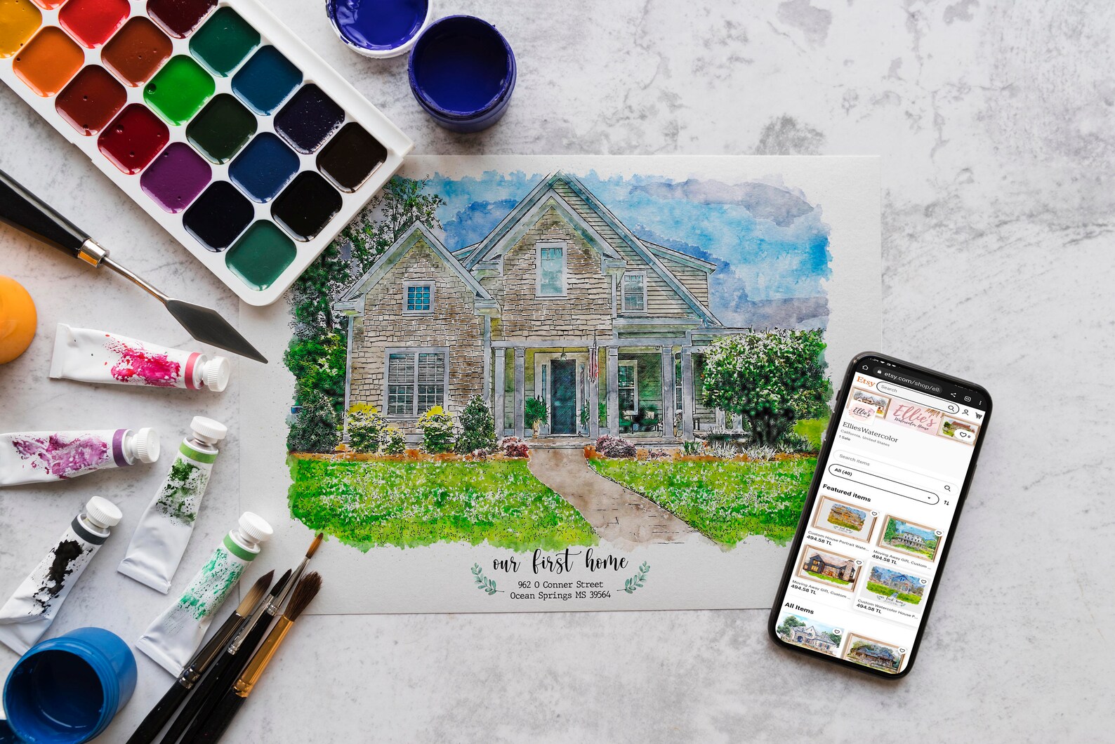 New Home Gift Print, Housewarming Gift, Digital Download, Our First ...