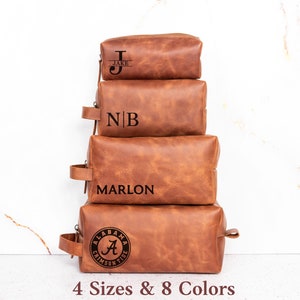 Personalized Cowboy Lovers Gift, Custom Leather Toiletry Bag, Western ...