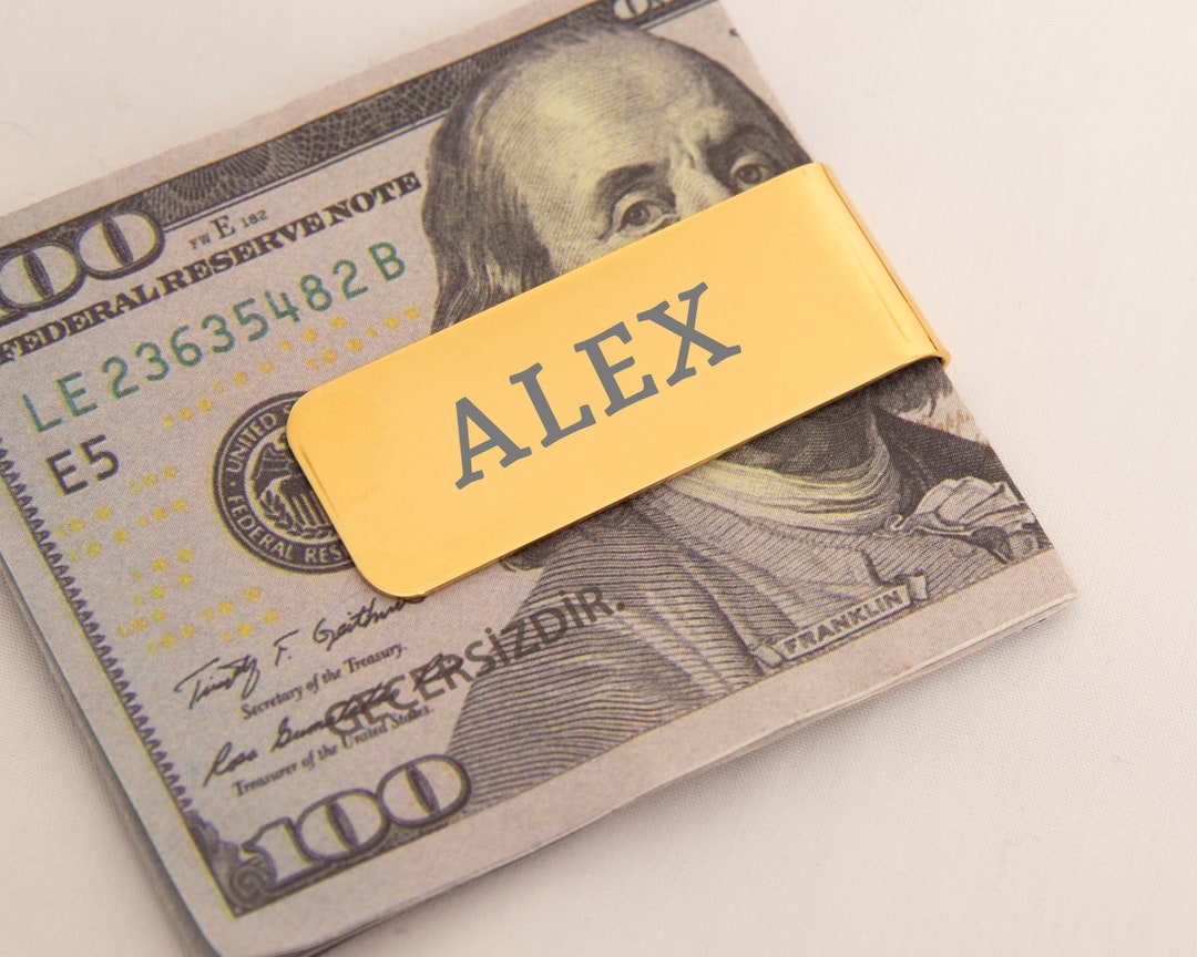 Personalized Money Clip, Stainless Steel Money Clip, Engraved Money ...