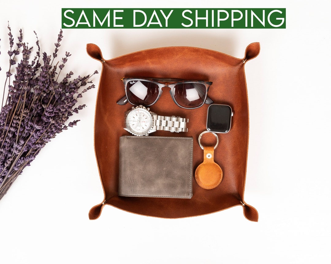 Personalized Leather Valet Tray, Custom Dice Tray, Perfect Christmas ...