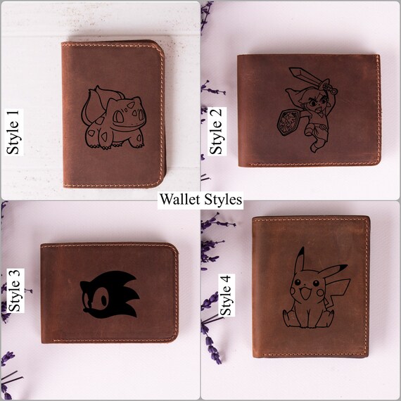 Personalized Gamer Monogram Gift Leather Wallet Men Best - Etsy