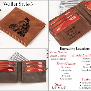 Personalized Gamer Monogram Gift, Leather Wallet Men, Best Gamer Gift ...