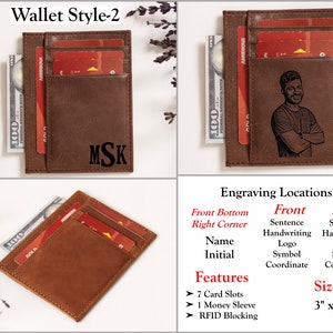 Personalized Gamer Monogram Gift, Leather Wallet Men, Best Gamer Gift ...