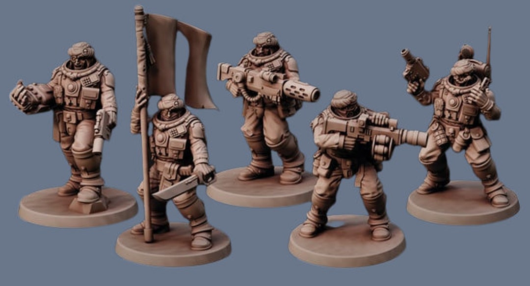 Deasert Hawk Command Squad / Imperial Guard / Wargaming / Dnd - Etsy