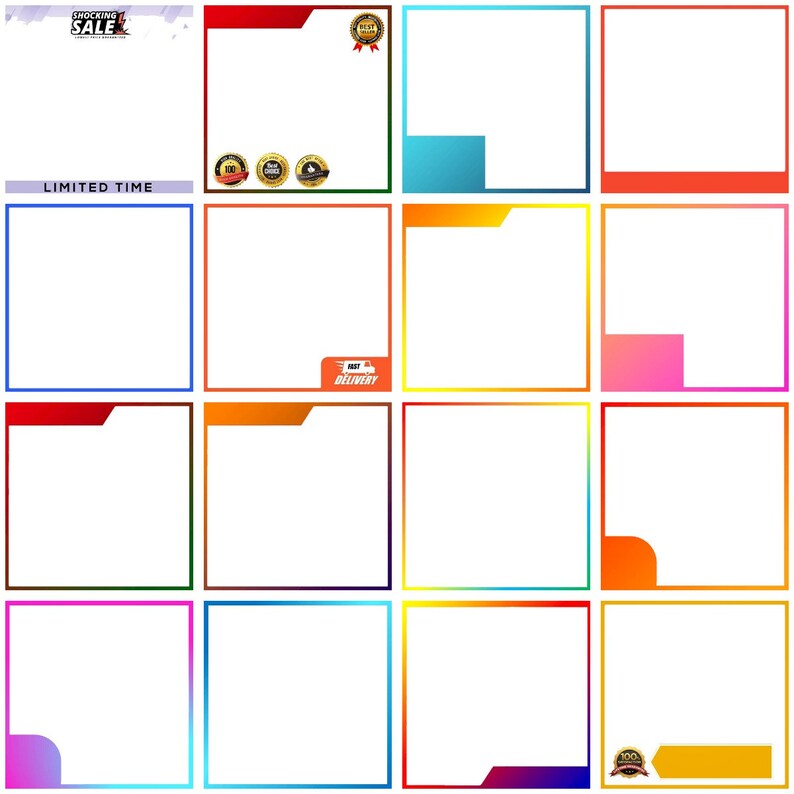 88 Store, Ecommerce Frame Templates - Etsy