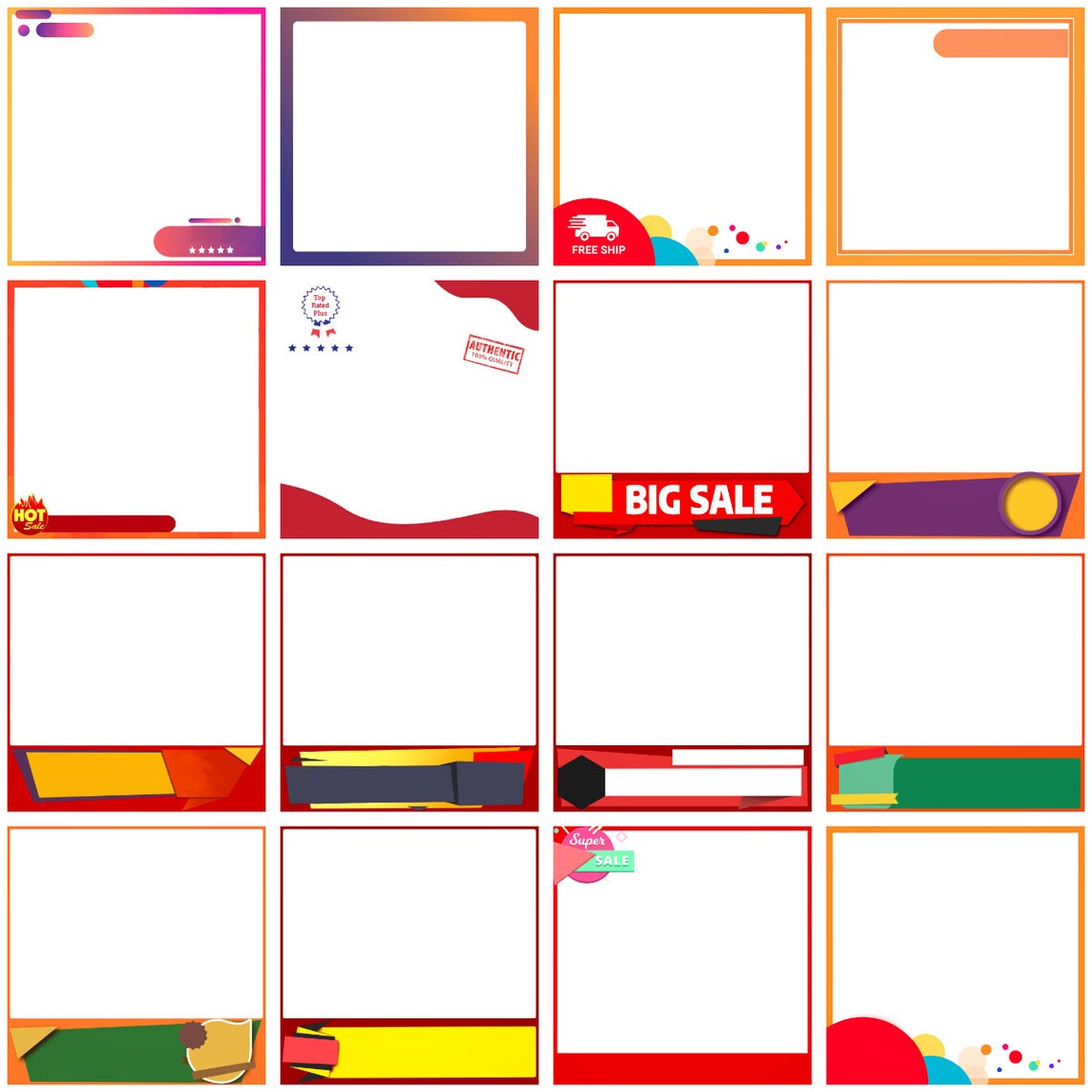 88 Store, Ecommerce Frame Templates - Etsy