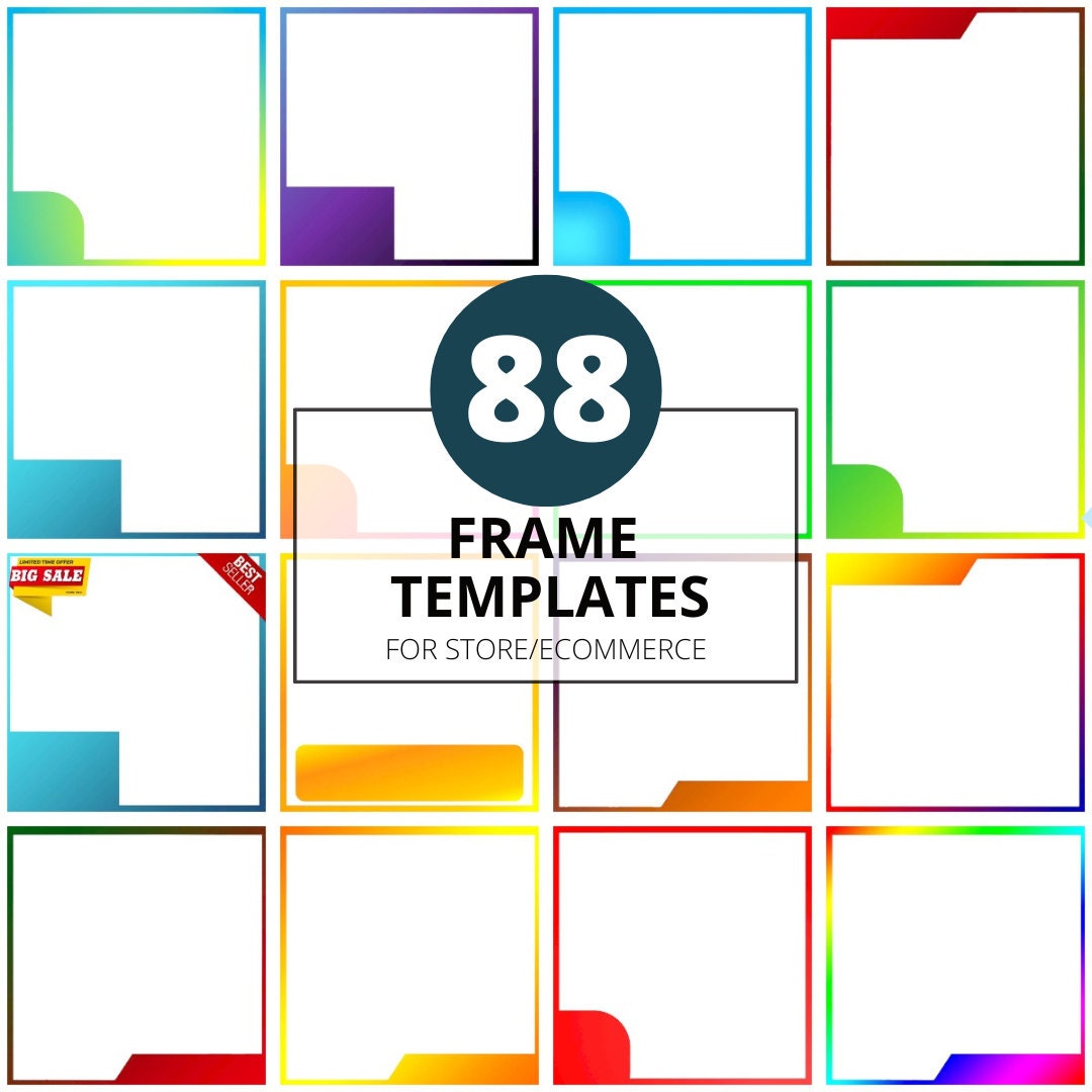 88 Store, Ecommerce Frame Templates - Etsy