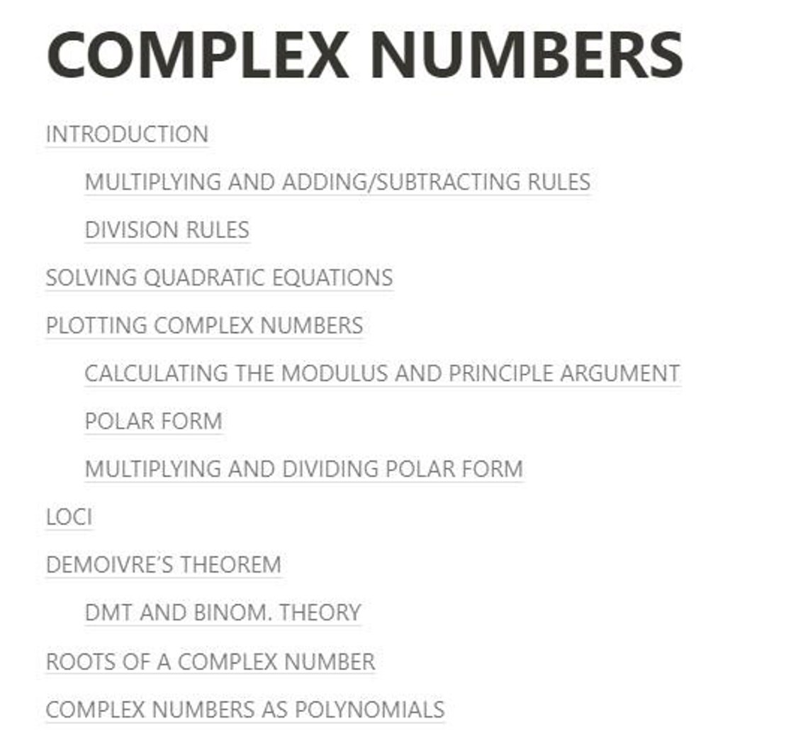 Maths Advanced Higher SQA Study Notes - Etsy